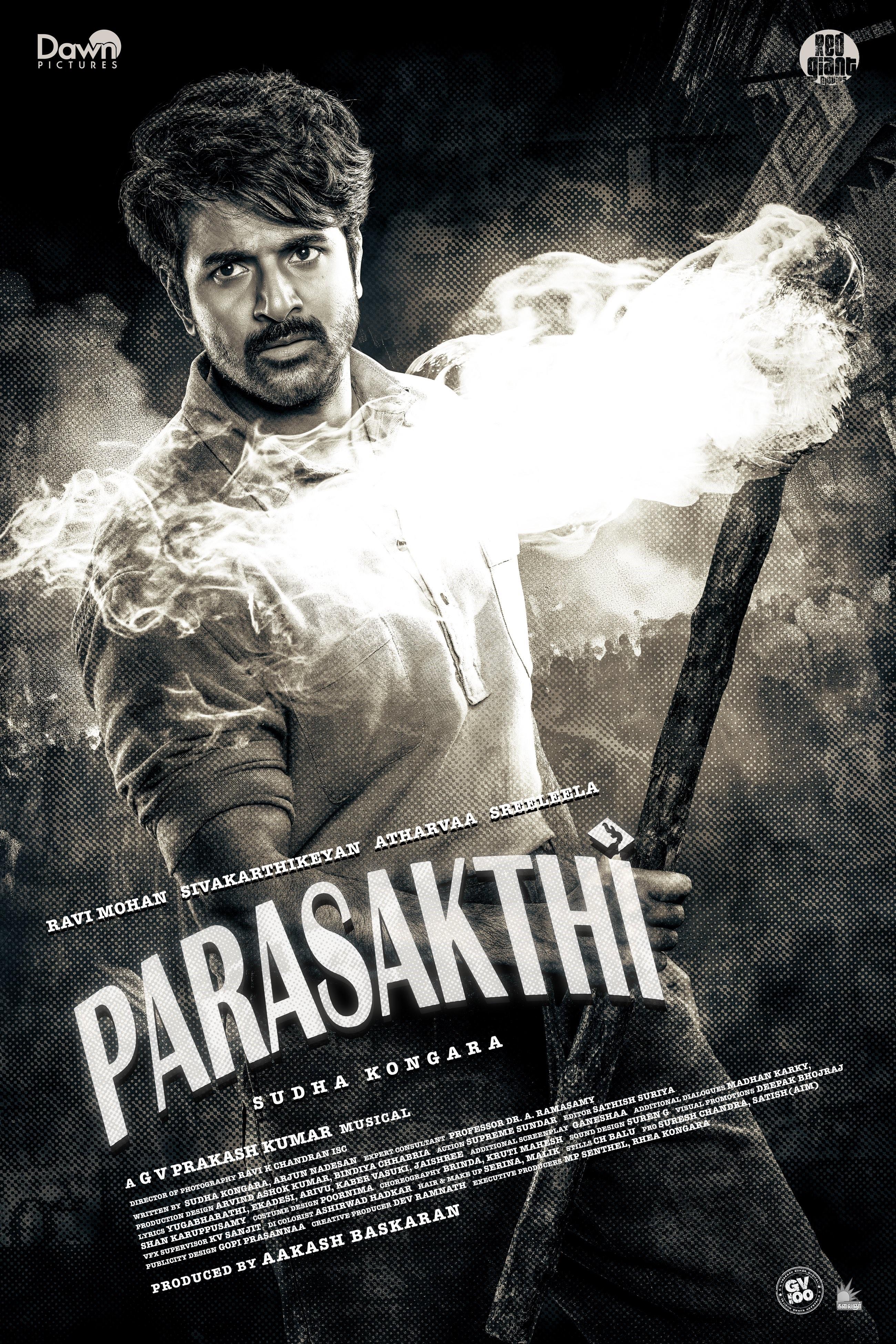 Parasakthi title teaser feat. Sivakarthikeyan, Ravi, Atharvaa, Sreeleela Tamil Movie, Music ...